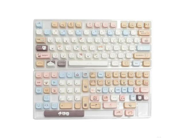 Click here for Ergonomic 140Key Sea Salt Kitten PBT MAO Keycaps f... prices