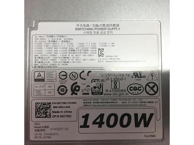 Click here for 02CTMC 2CTMC For T7920 1400W Server Power Supply H... prices
