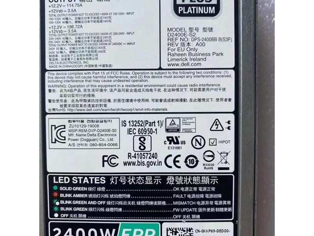 Click here for For Server Power Supply DPS-2400BB B 0KKP69 2400W... prices