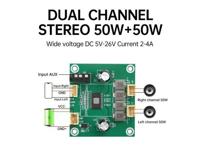 Click here for TPA3116 DC 5V-26V 50W+50W 2.0 Channel Digital Ster... prices