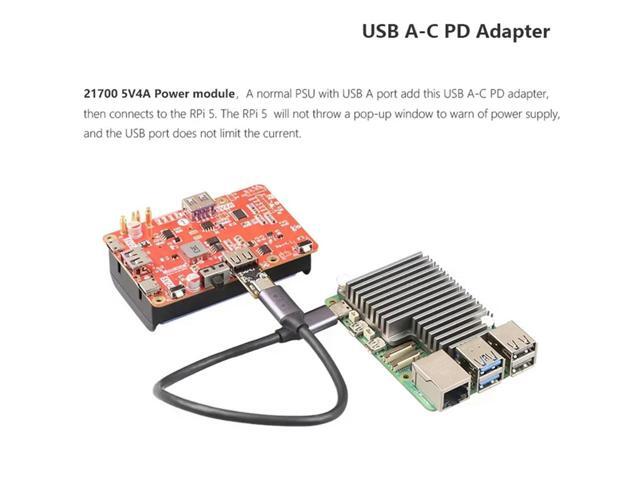Click here for For Pi5 USB A-C PD Adapter Mini PD Trigger Activat... prices