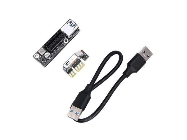 Click here for PCI-E 1X To 1X Riser Extender USB 3.0 Cable Workin... prices