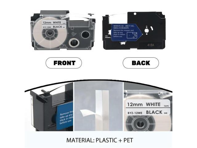 Click here for Ageryu 4 Pack 12Mm Black On White Label Tape Label... prices