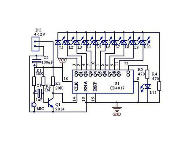 Click here for CD4017 Voice Control LED Water Light Kit Color Lig... prices