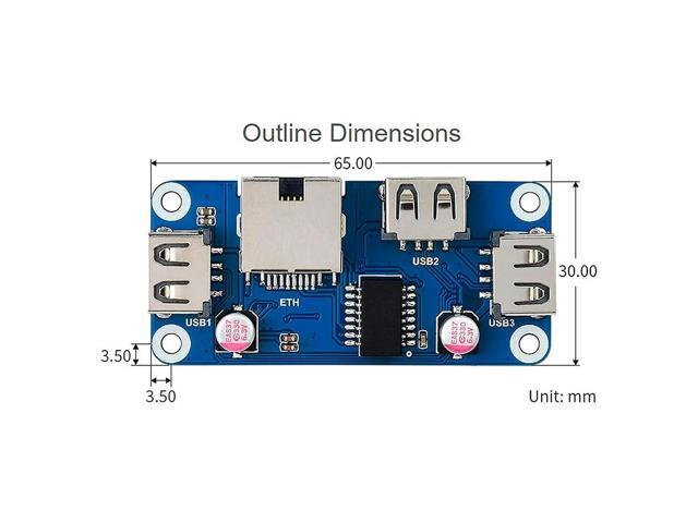 Click here for Ageryu Ethernet/USB HUB HAT(B) For Pi 4B/3B+/3A+/2... prices