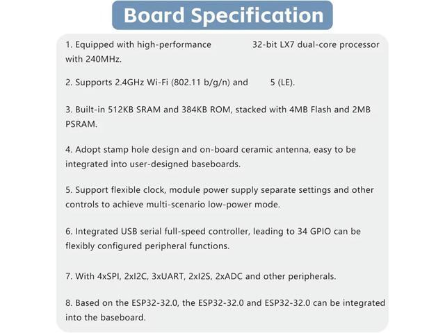 Click here for Ageryu 3Pcs ESP32-S3 Mini Development Board ESP32-... prices