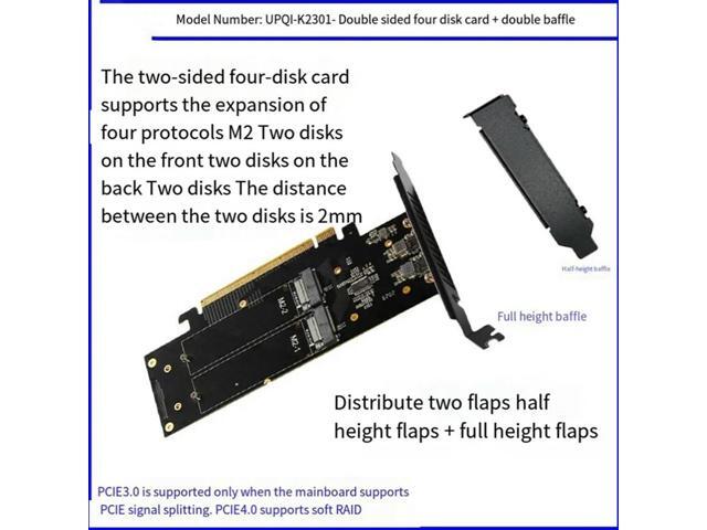 Click here for Double-Sided 4-Disk NVME RAID Card Pciex16 To NVME... prices