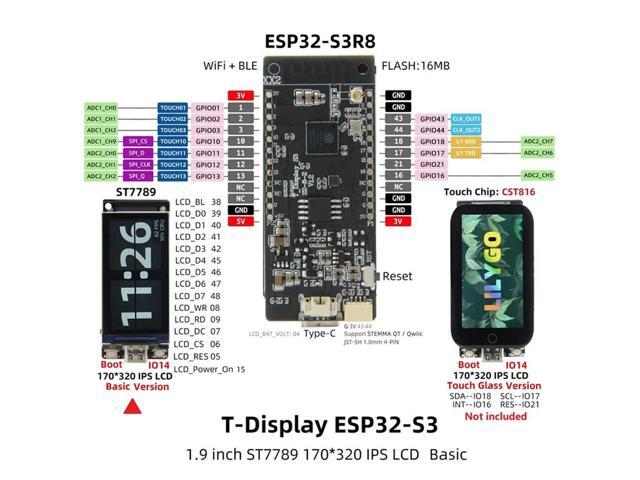 Click here for T-Display-S3 1.9-Inch LCD Development Board With C... prices