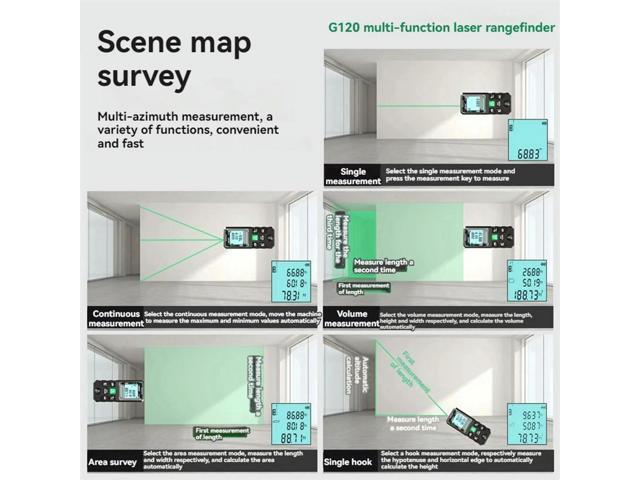 Click here for Ageryu Laser Tape Measure Green Laser Distance Met... prices