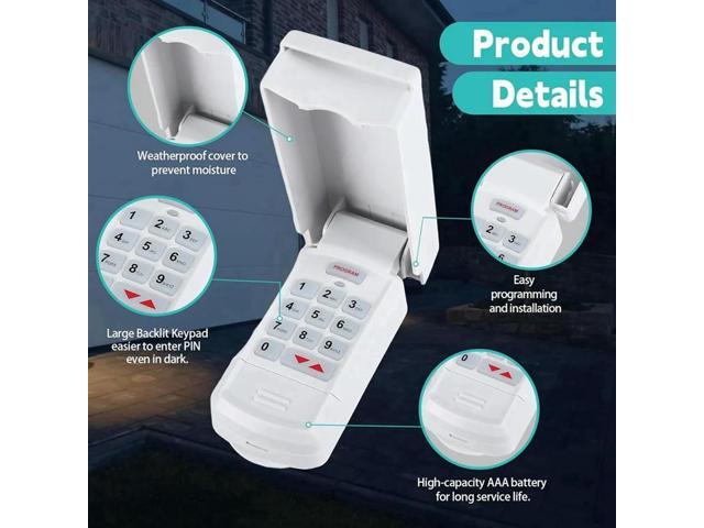 Click here for Ageryu GK-R Garage Door Opener Keypad And 2 Pack G... prices