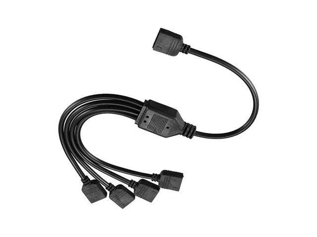 Click here for 1 To 4 4pin Motherboard Aura Rgb Splitter 12V 30cm... prices