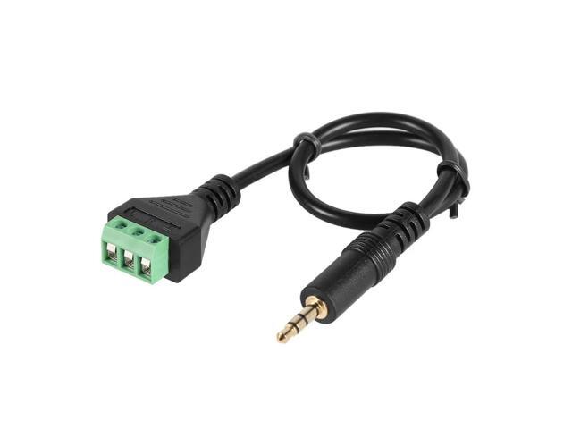 Click here for 3.5mm 3 Pole Stereo Male Terminal Block Plug Conne... prices