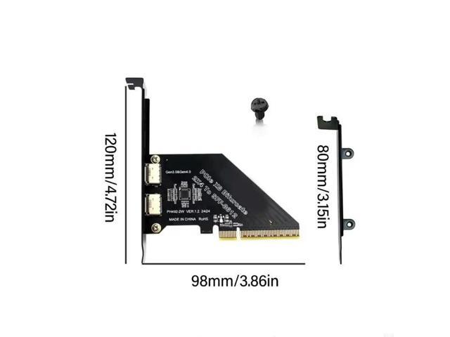 Click here for PCIeX8 Gen4x4 to 2 Port Oculink SFF 8611 8612 Expa... prices