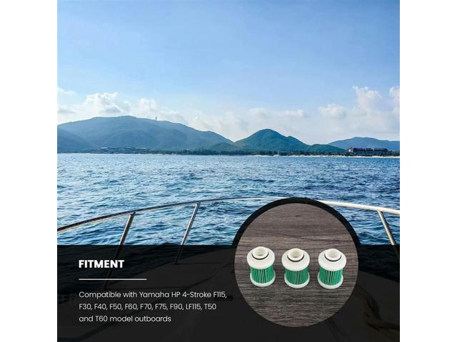 Click here for 3 X Primary Fuel Filter 6D8-WS24A-00-00 For Yamaha... prices