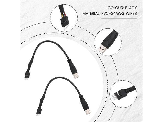 Click here for Ageryu 2Pcs 20Cm 9 Pin Male To External USB A Male... prices
