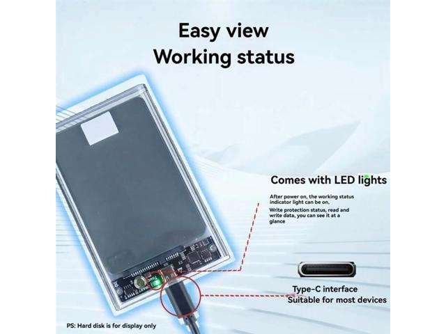 Click here for Ageryu Type C HDD Enclosure 2.5 Inch SATA SSD Hard... prices