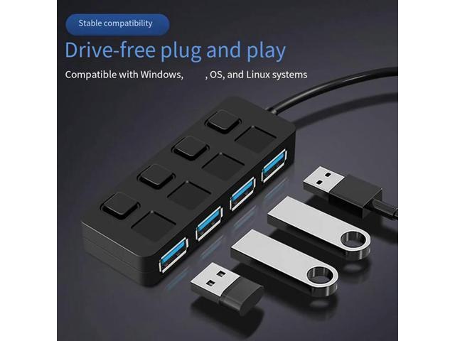 Click here for Ageryu 4-Port Button USB3.0 HUB Switch USB Splitte... prices