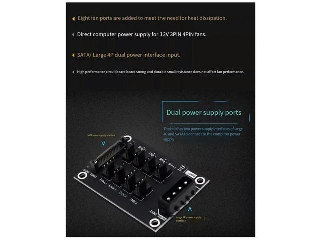 Click here for Universal 12V Computer Chassis Fan Hub Expansion C... prices
