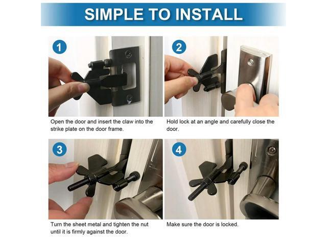 Click here for 2 Piece Portable Door Lock For Travel  Home  Hotel... prices