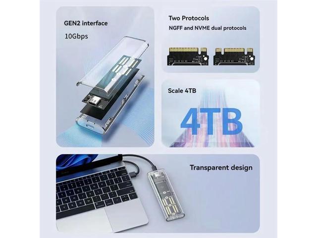Click here for M2 SSD Enclosure M.2 Nvme+NGFF Dual Protocol SSD E... prices