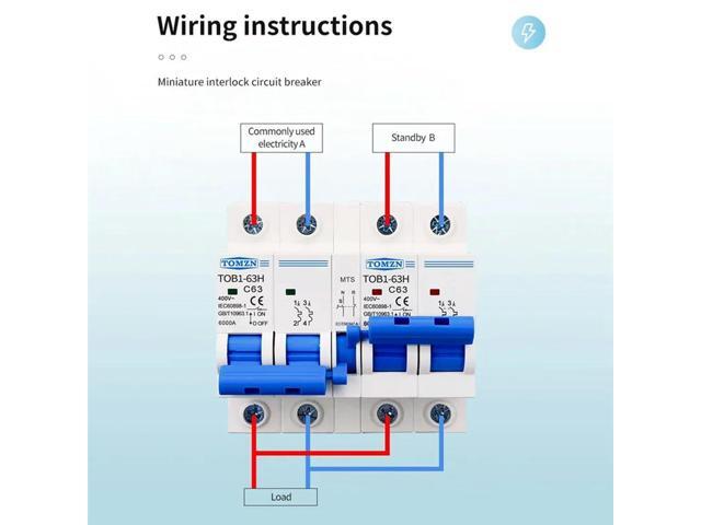 Click here for TOMZN Circuit Breaker 2P+2P Circuit Breaker MTS Ma... prices