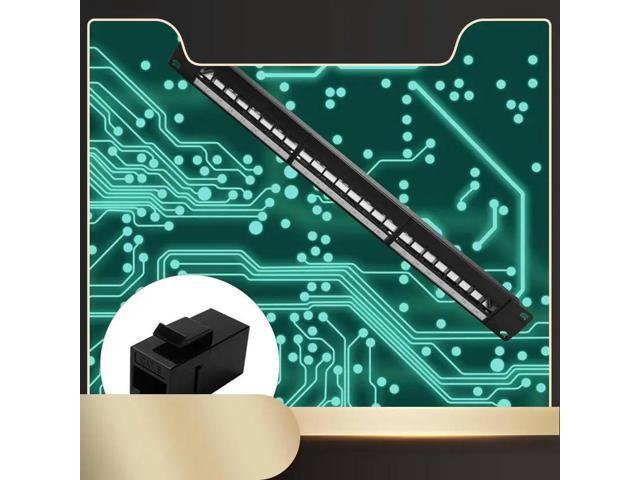 Click here for 19Inch 1U Cabinet Rack Pass-Through 24 Port CAT6 P... prices