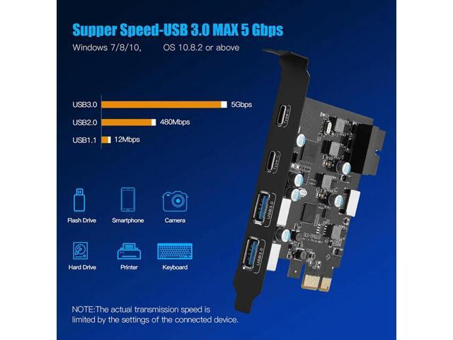 Click here for ULS-6210 6-Port USB Pcie Card PCI Express To Type... prices
