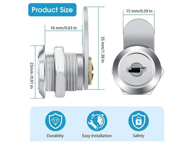 Click here for 16 Pieces Cabinet Cam Lock Keyed Alike Cylinder Ca... prices