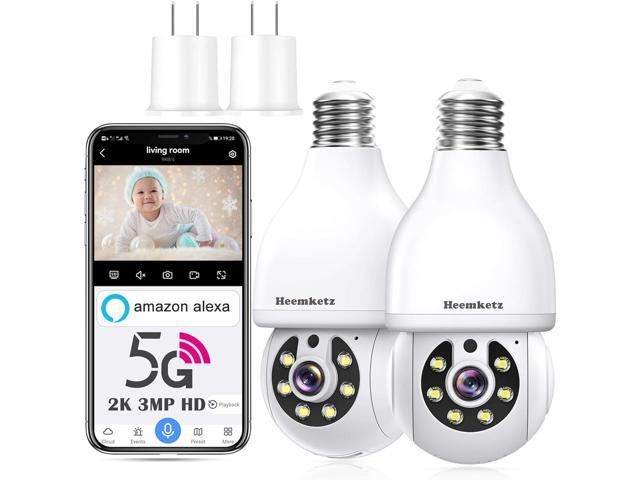 Click here for 2K Light Bulb Security Camera 5G & 2.4GHz WiFi 360... prices