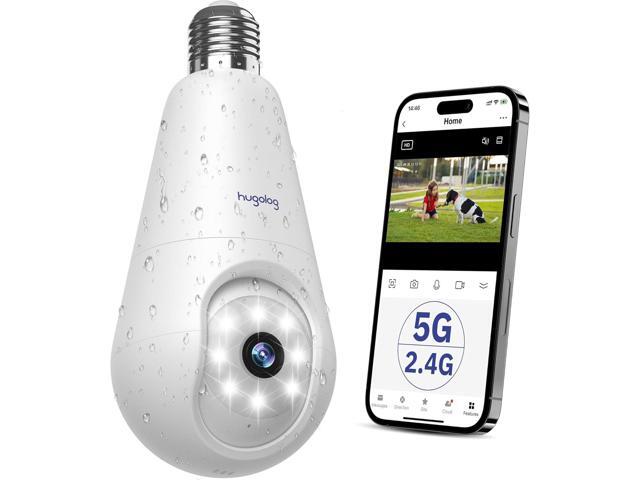 Click here for Hugolog 2K 3MP Light Bulb Security Camera 5G& 2.4G... prices