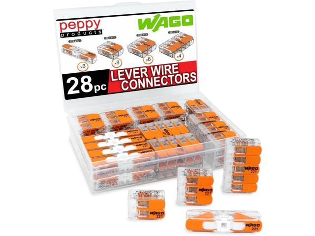 Click here for WAGO 221 Lever Nuts 28pc Compact Splicing Wire Con... prices