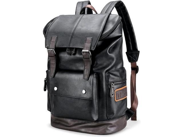 Click here for CHAO RAN Leather Laptop Backpack for Men  Vintage... prices