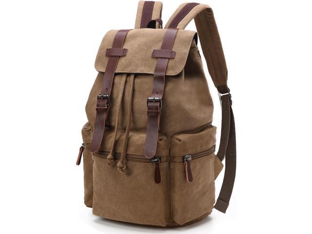 Click here for Canvas Laptop Backpack  Vintage Daypack for Men Wo... prices