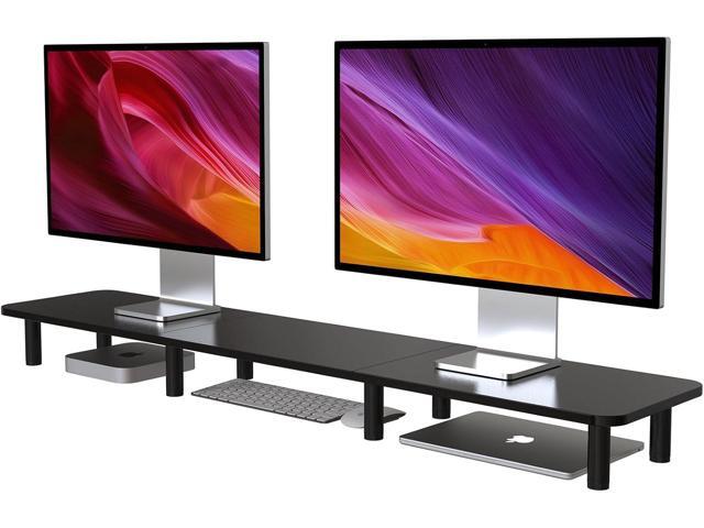 Click here for 43.7 Extra Long Dual Monitor Stand Riser  Wood & S... prices