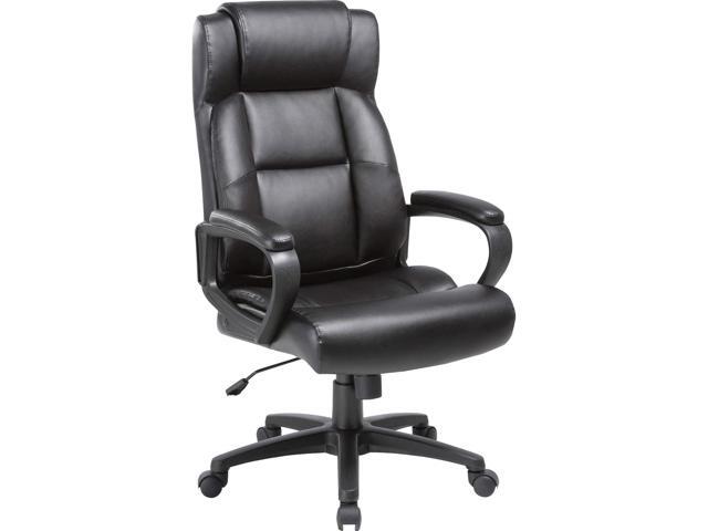 Click here for Lorell Soho High-Back Black Leather Executive Chai... prices