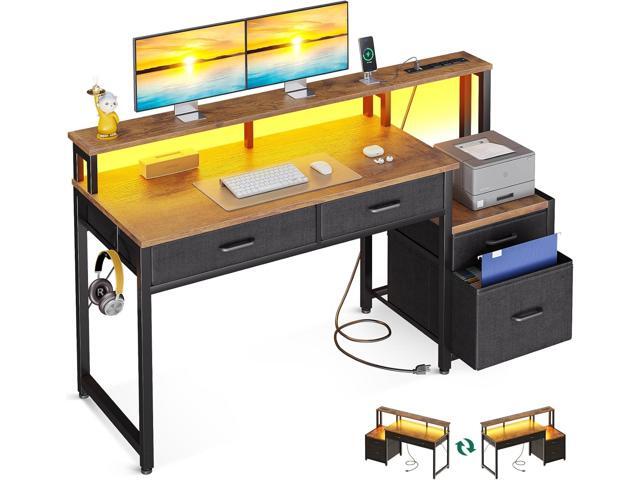 Click here for AODK Computer Desk with 4 Drawers  48 Inch Reversi... prices