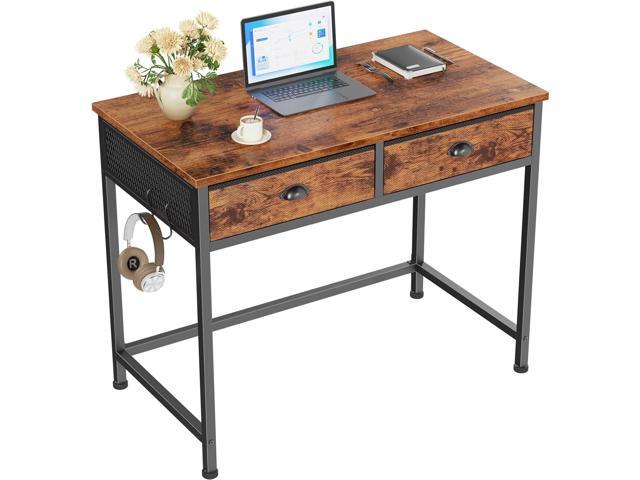 Click here for Furologee Small Computer Desk with 2 Fabric Drawer... prices
