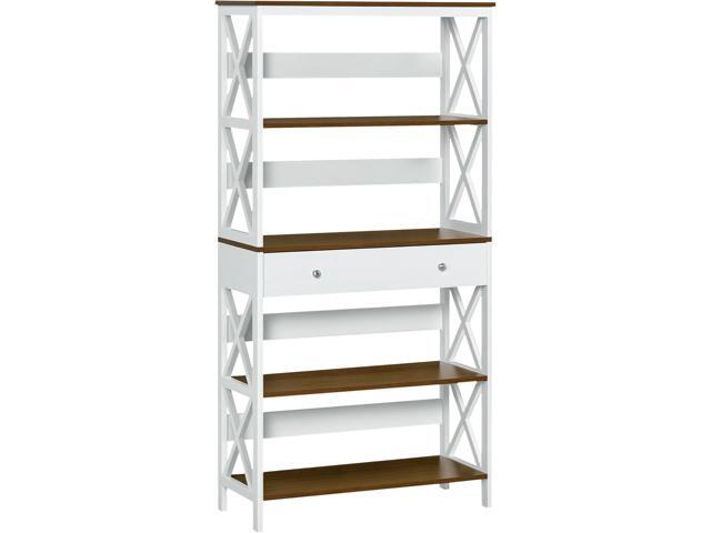 Click here for HOMCOM 4-Tier Shelving Bookcase Storage Cupboard w... prices