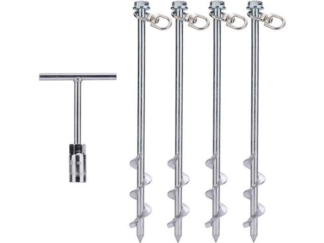 Click here for MightyPhine Steel Screw Ground Anchors - Set of 4... prices