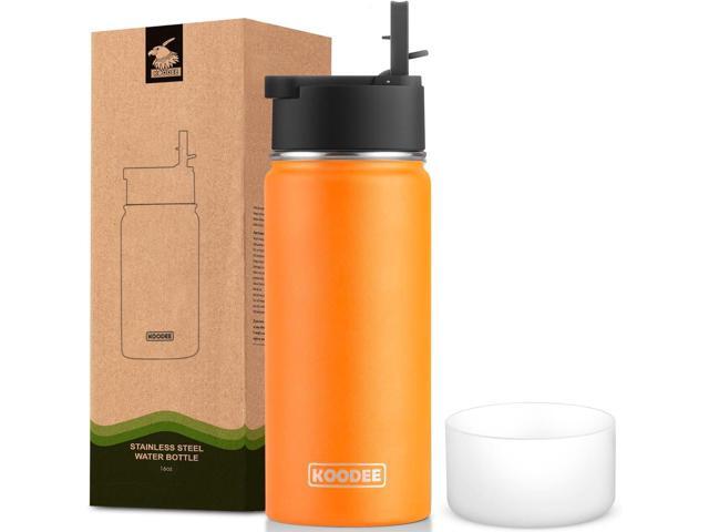 Click here for koodee Water Bottle with Straw-16 oz Stainless Ste... prices