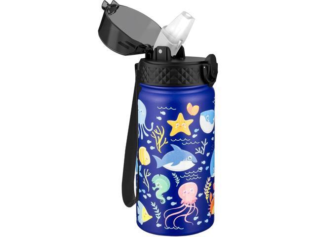 Click here for GOPPUS Kids Water Bottle (Straw Lid) - 14 Oz Stain... prices