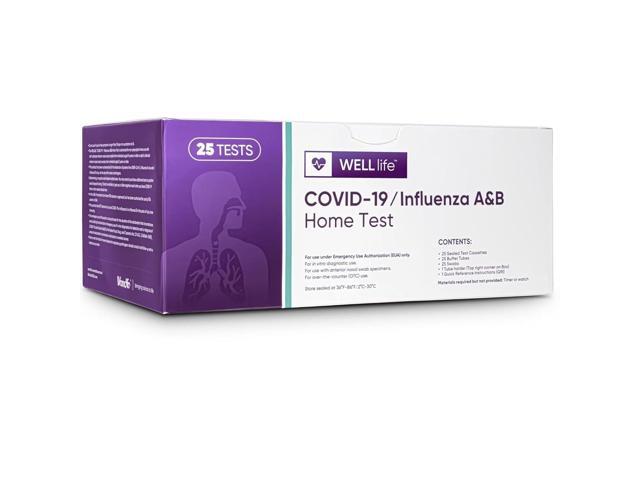 Click here for WELL life COVID-19 Flu A & B Home Test 25-pack prices