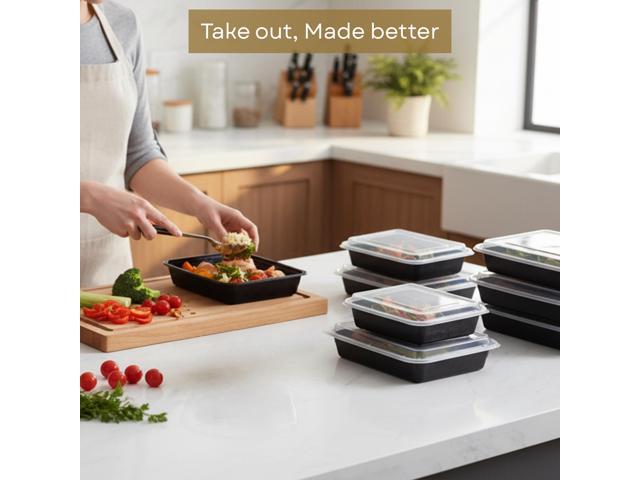 Click here for Microwaveable Container (Shallow) with Lid  28oz... prices