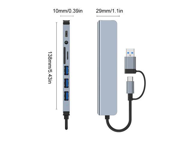 Click here for 8 Port USB C Expander USB3.0 Type C Splitter Alumi... prices