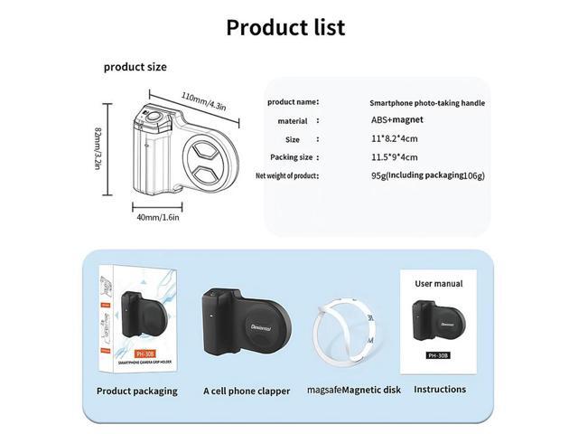 Click here for Magnetic Camera Handle Anti-shake Bluetooth-Compat... prices