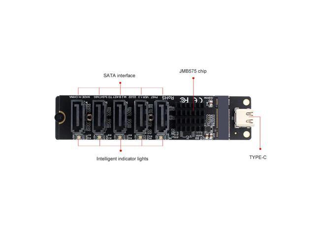 Click here for Type C To 5-Port SATA 3.0 Adapter Card 6Gbps JM575... prices