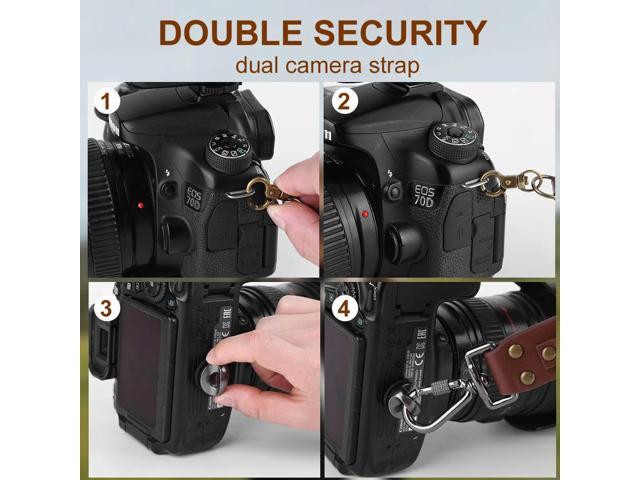 Click here for Dual Camera Strap Leather Camera Straps Adjustable... prices
