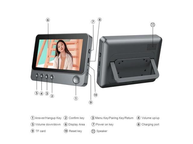 Click here for 2.4G Video Monitoring Doorbell 4.3 Inch IPS Screen... prices