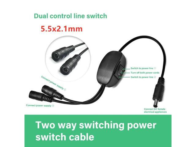 Click here for 5.5x2.1mm 1 Male To 2 Female Plug Jack Splitter Co... prices