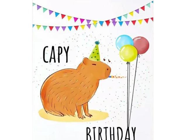 Click here for Capybara Cute Gift Greeting Card with Envelope War... prices